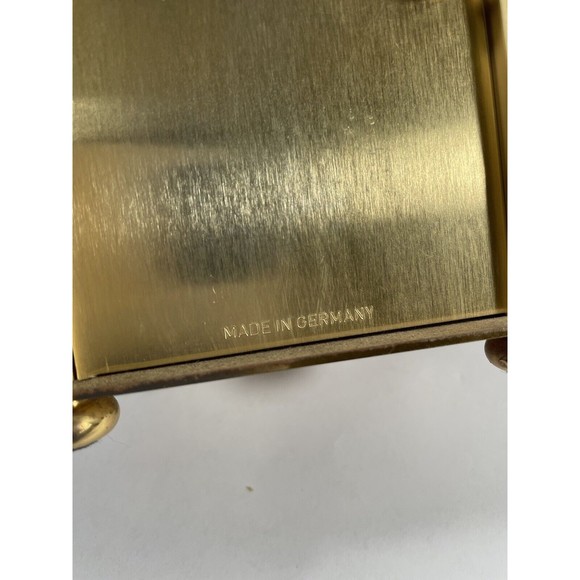 Quartz | Accents | Vintage Brass Mini Clock Benchmark Quartz Mantel ...